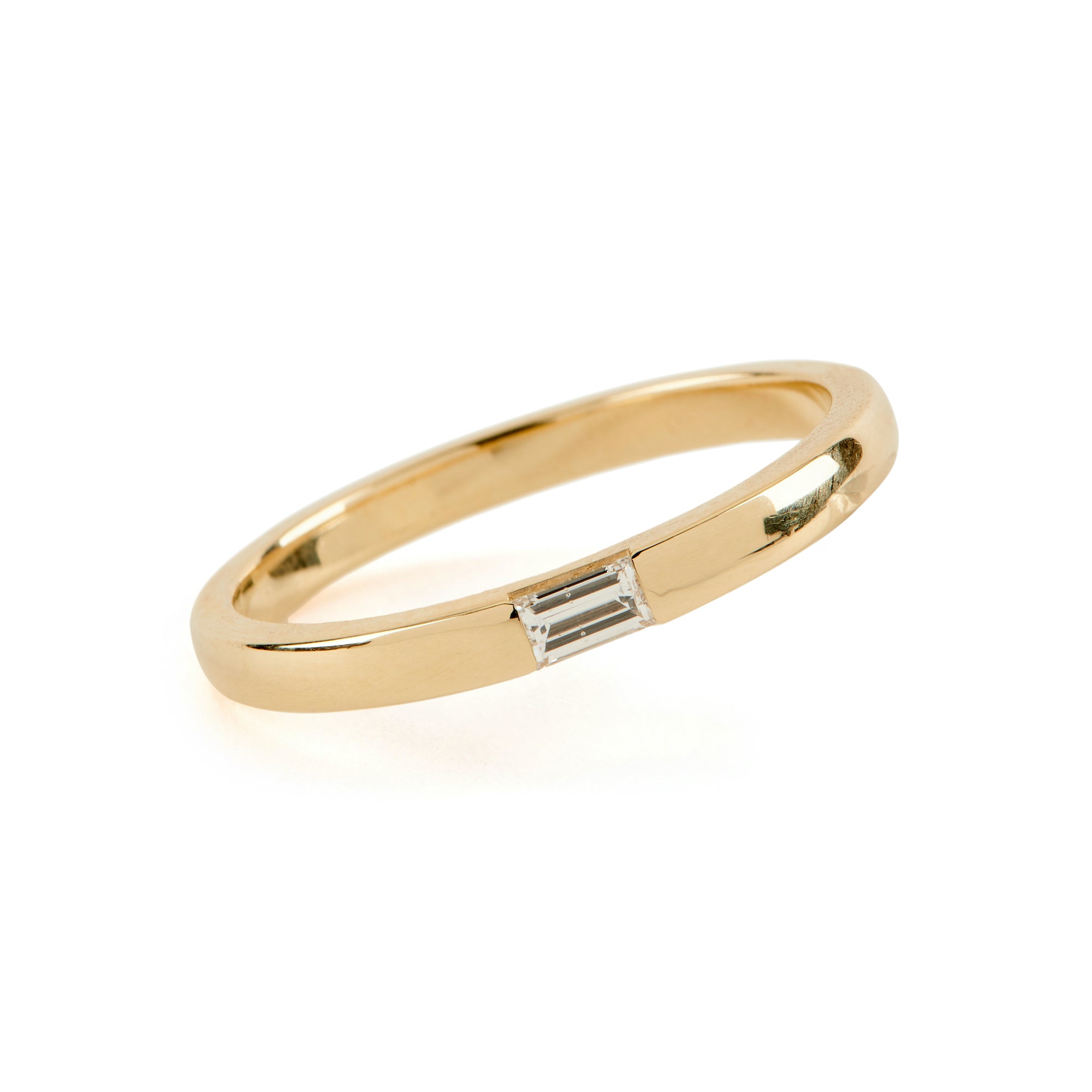 Simple Baguette Ring Andrea Montgomery Designs