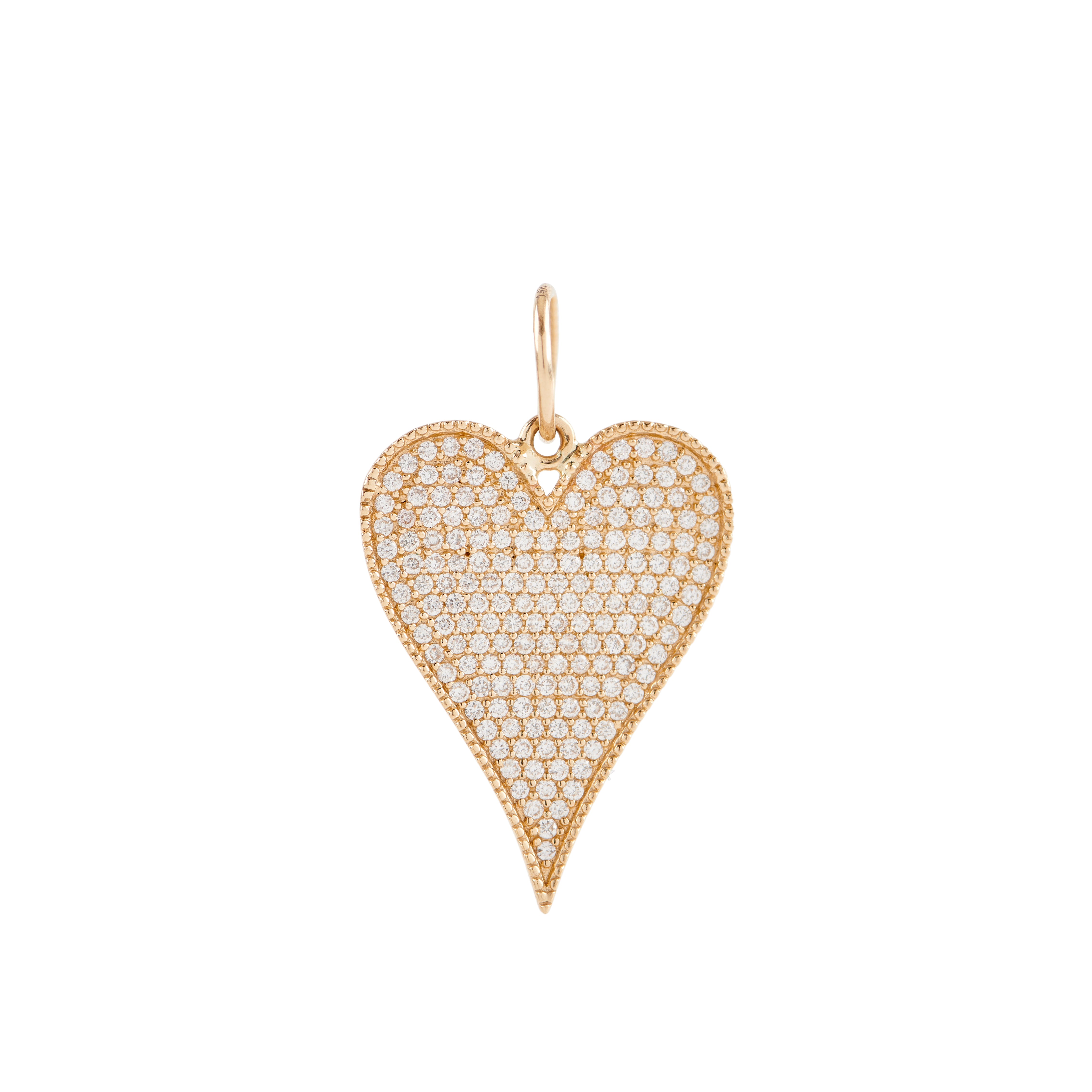 Pave Diamond Elongated Heart Pendant – Andrea Montgomery Designs